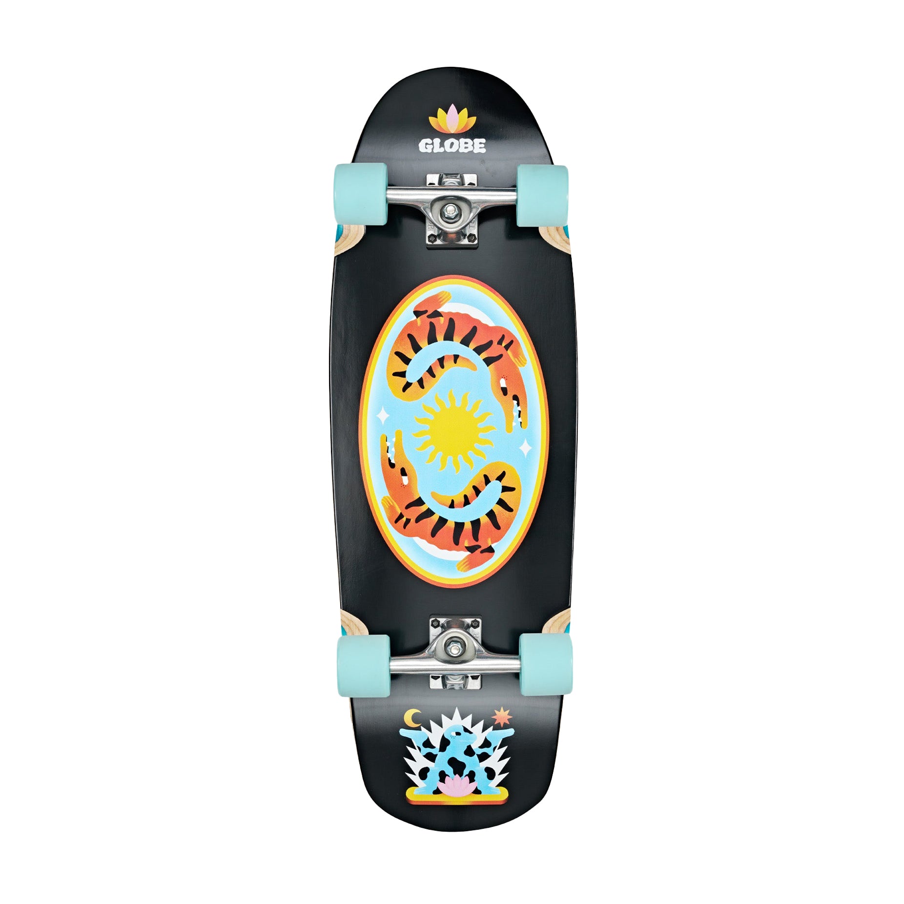 Globe Big Bad Bruiser 10.38" Cruiser Skateboard - Lotus – Boardworld